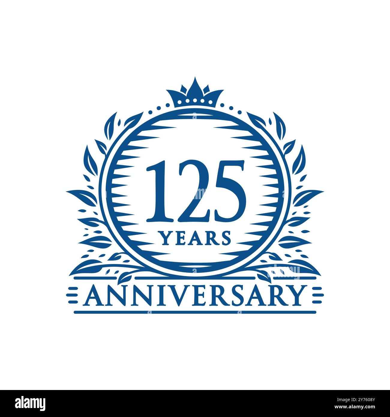 125 years celebrating anniversary design template. 125th anniversary logo. Vector and ...