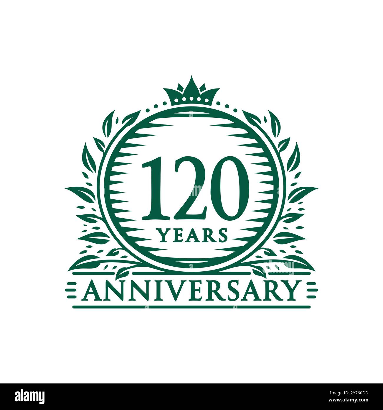 120 years celebrating anniversary design template. 120th anniversary ...