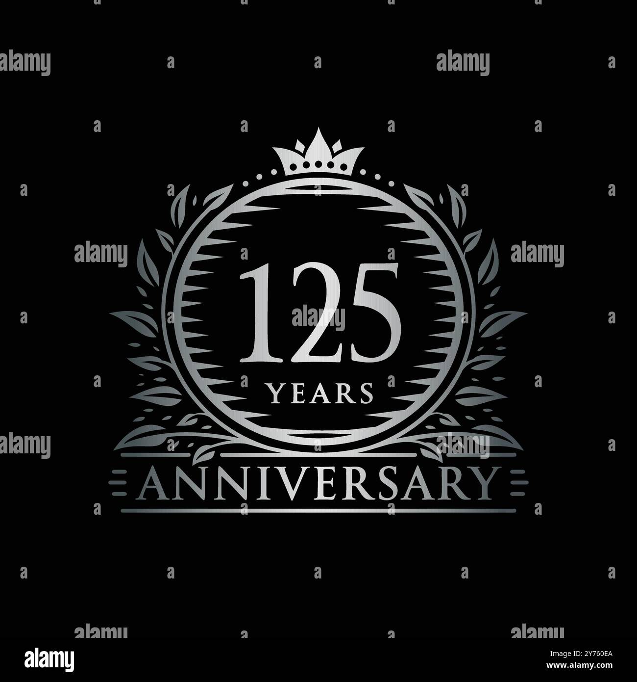 125 years celebrating anniversary design template. 125th anniversary ...