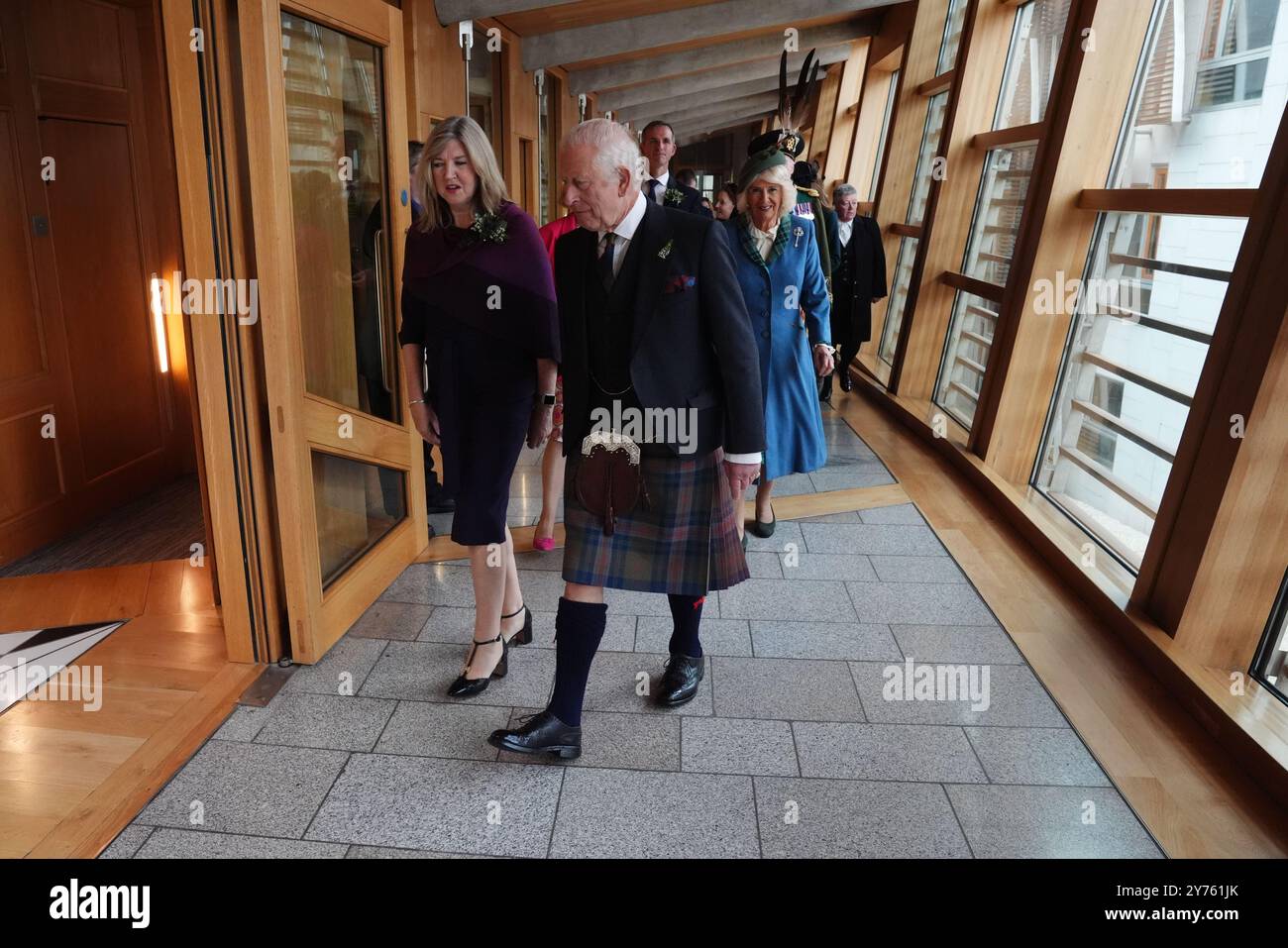 King Charles III with Presiding Officer of the Scottish Parliament ...