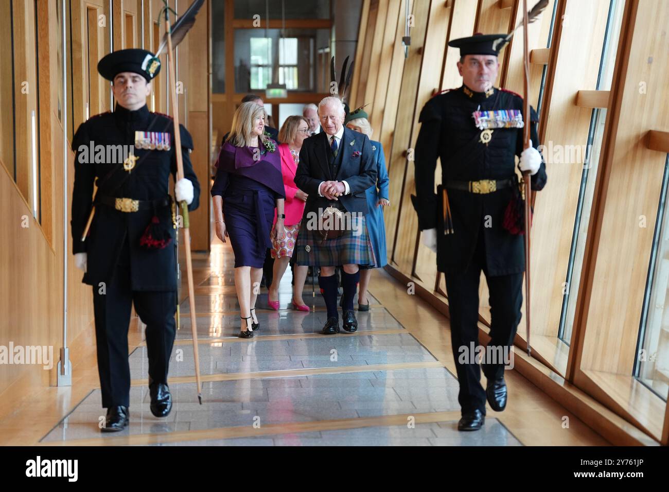 King Charles III with Presiding Officer of the Scottish Parliament ...