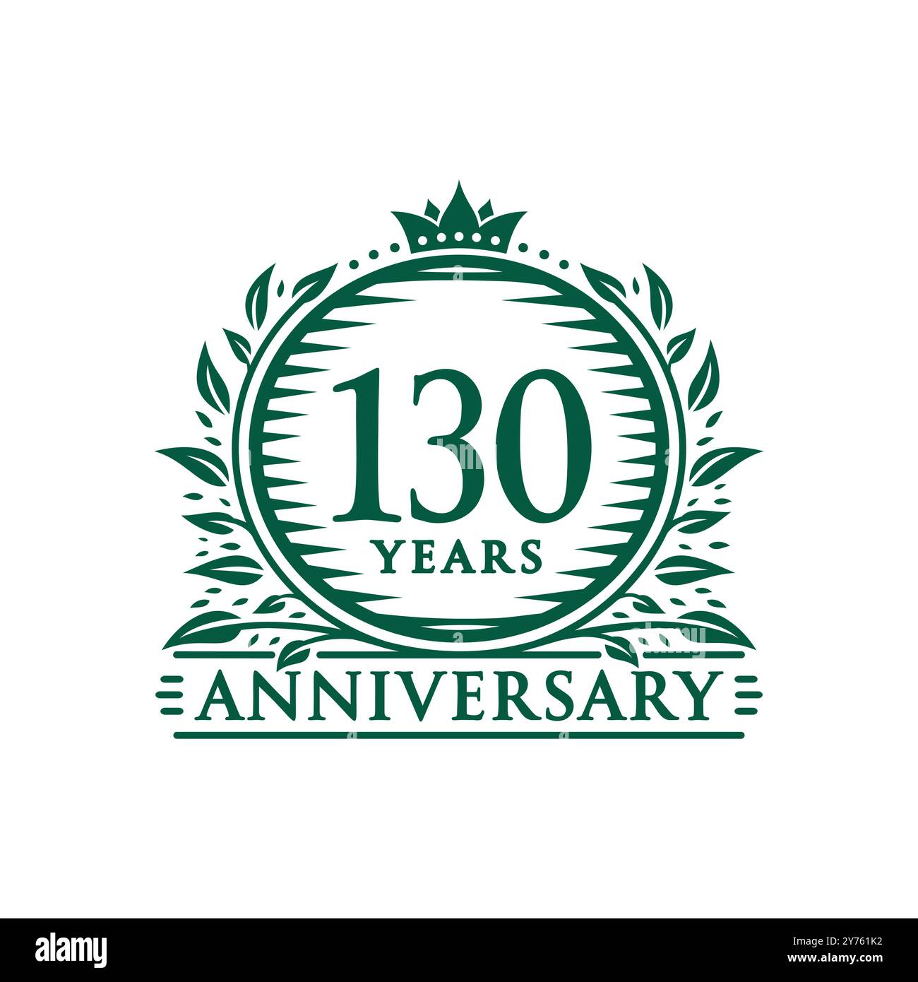 130 years celebrating anniversary design template. 130th anniversary ...
