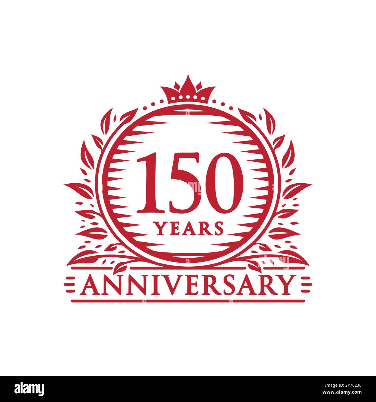 150 years celebrating anniversary design template. 150th anniversary ...