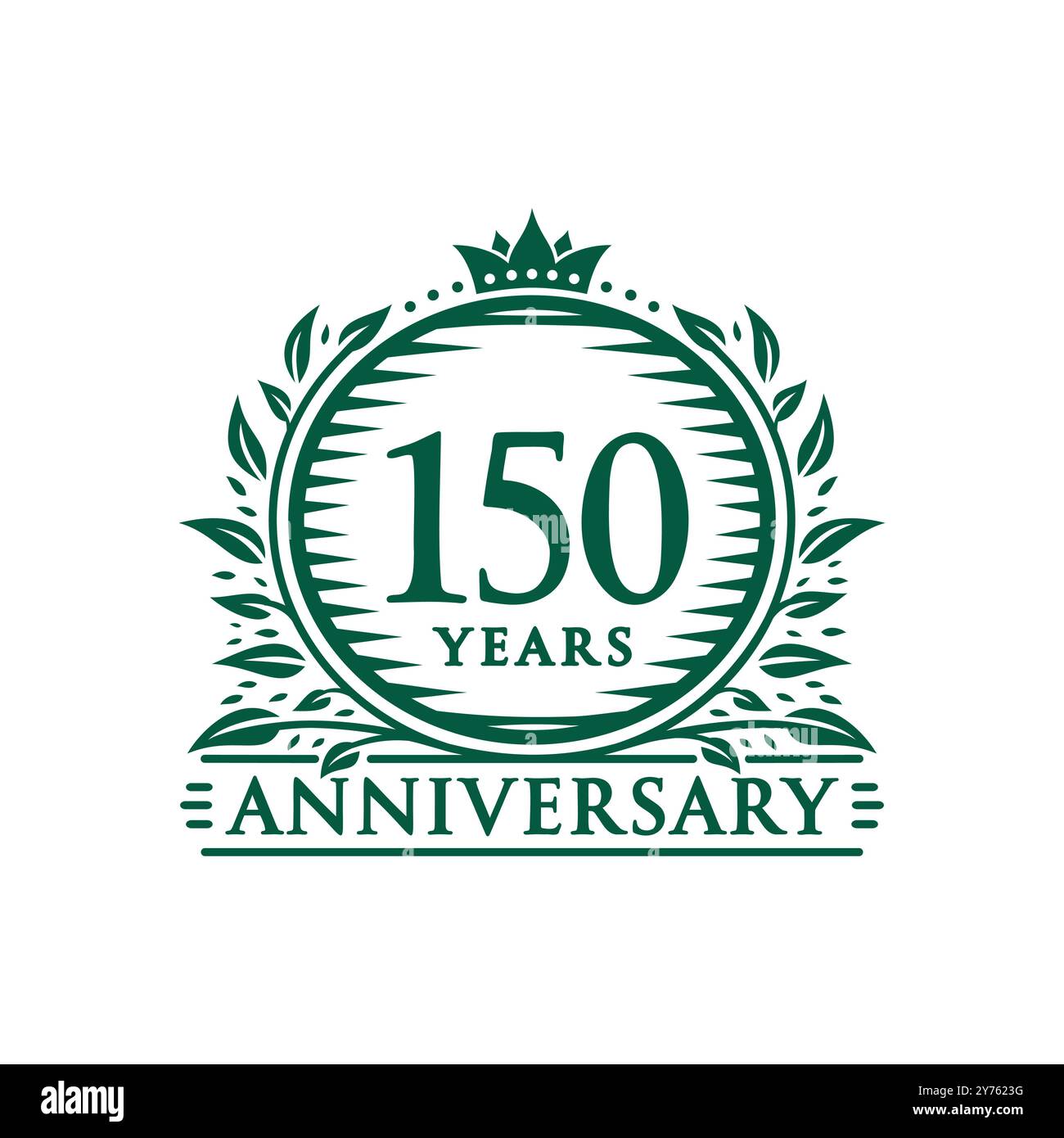 150 years celebrating anniversary design template. 150th anniversary ...