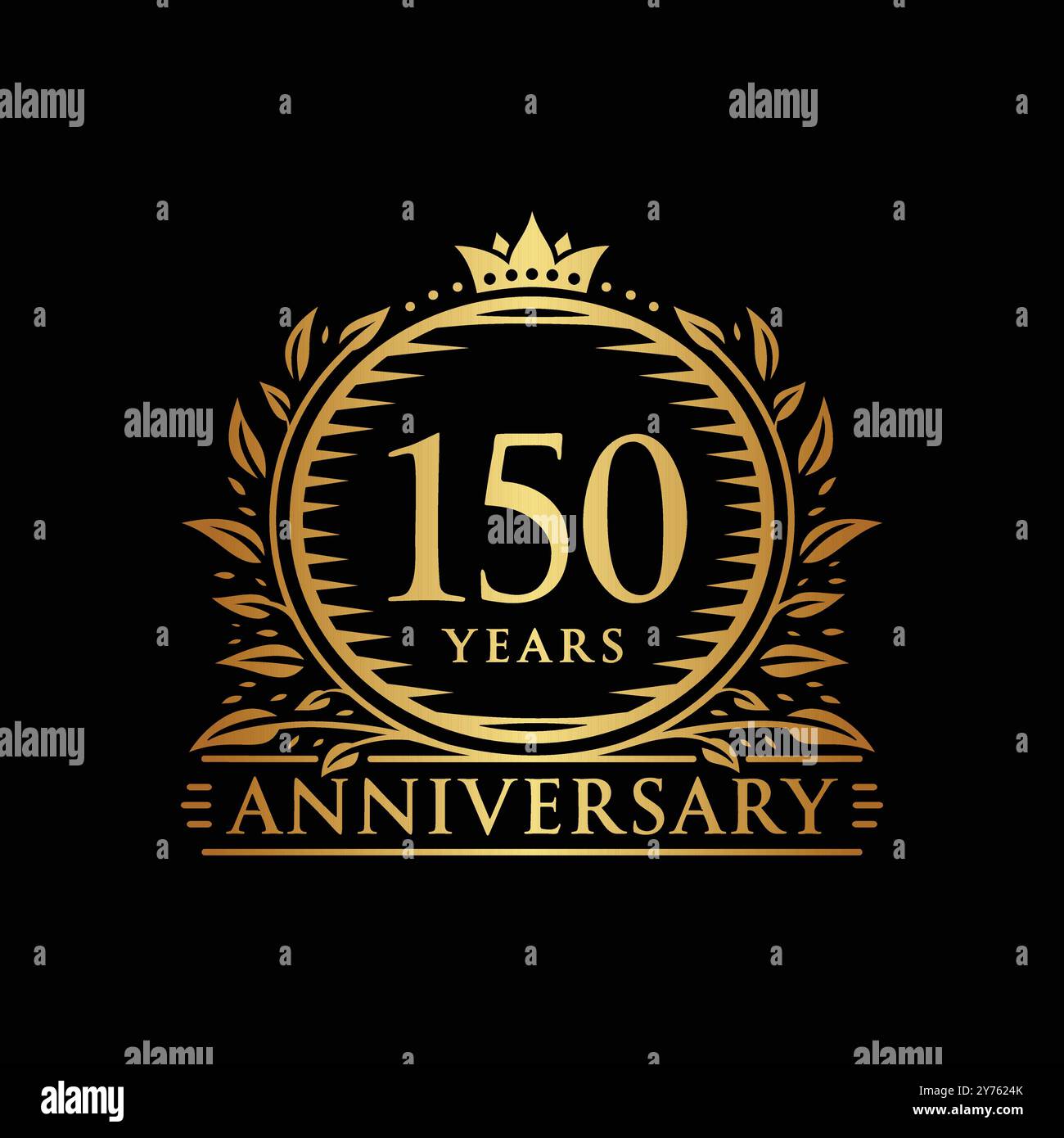 150 years celebrating anniversary design template. 150th anniversary ...
