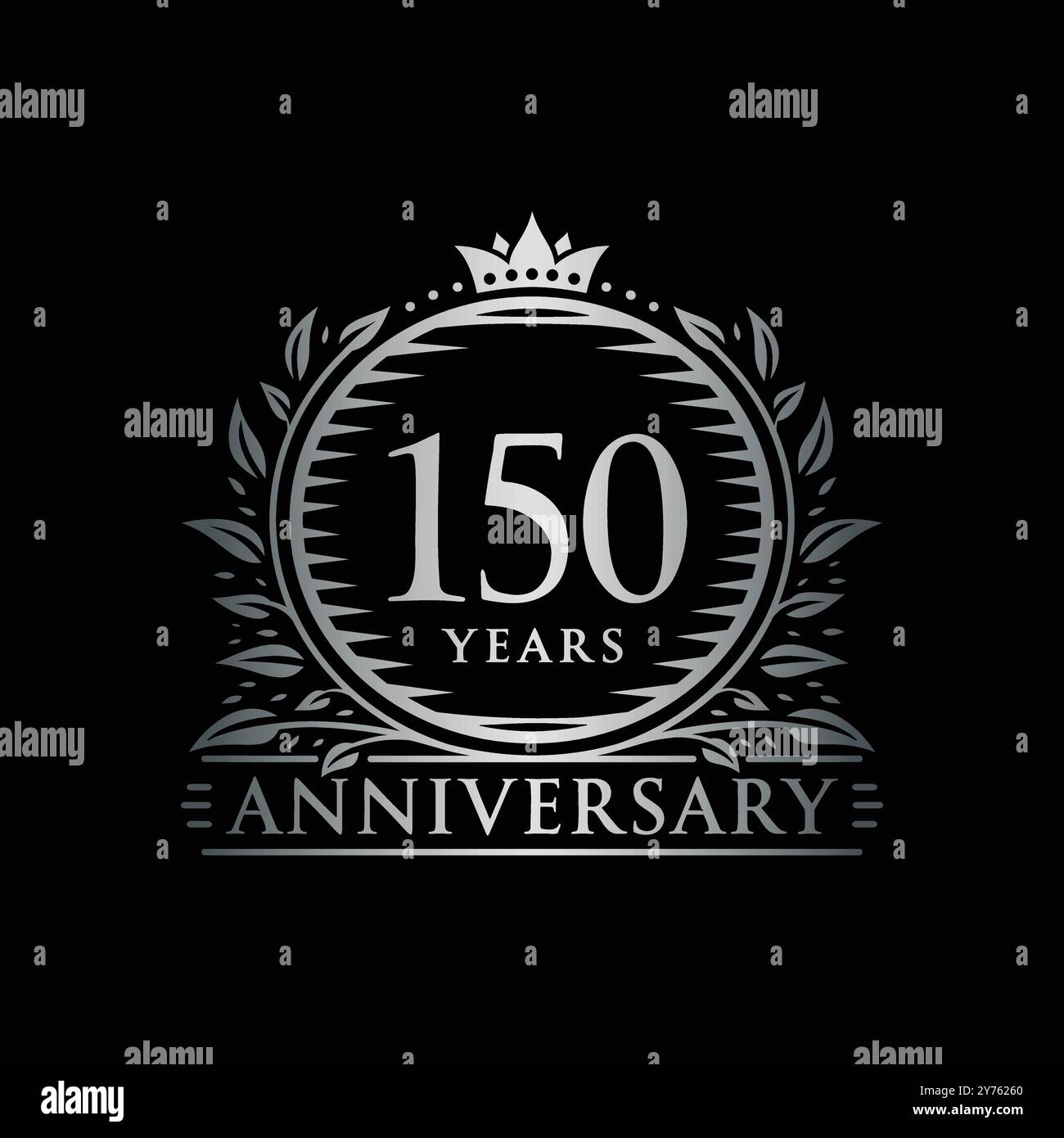 150 years celebrating anniversary design template. 150th anniversary ...