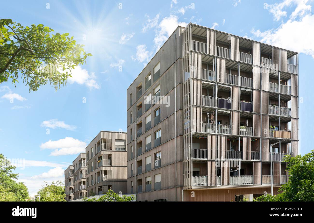 Residential area with ecological and sustainable green residential ...