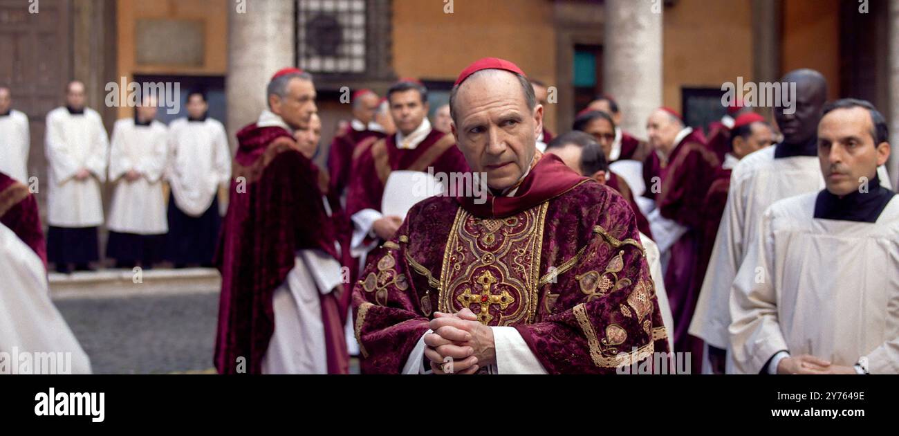 RALPH FIENNES in CONCLAVE (2024), directed by EDWARD BERGER. Credit: FILMNATION ENTERTAINMENT ...
