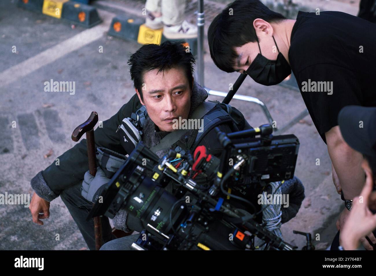 LEE BYUNG-HUN in CONCRETE UTOPIA (2023) -Original title: KONKEURITEU ...