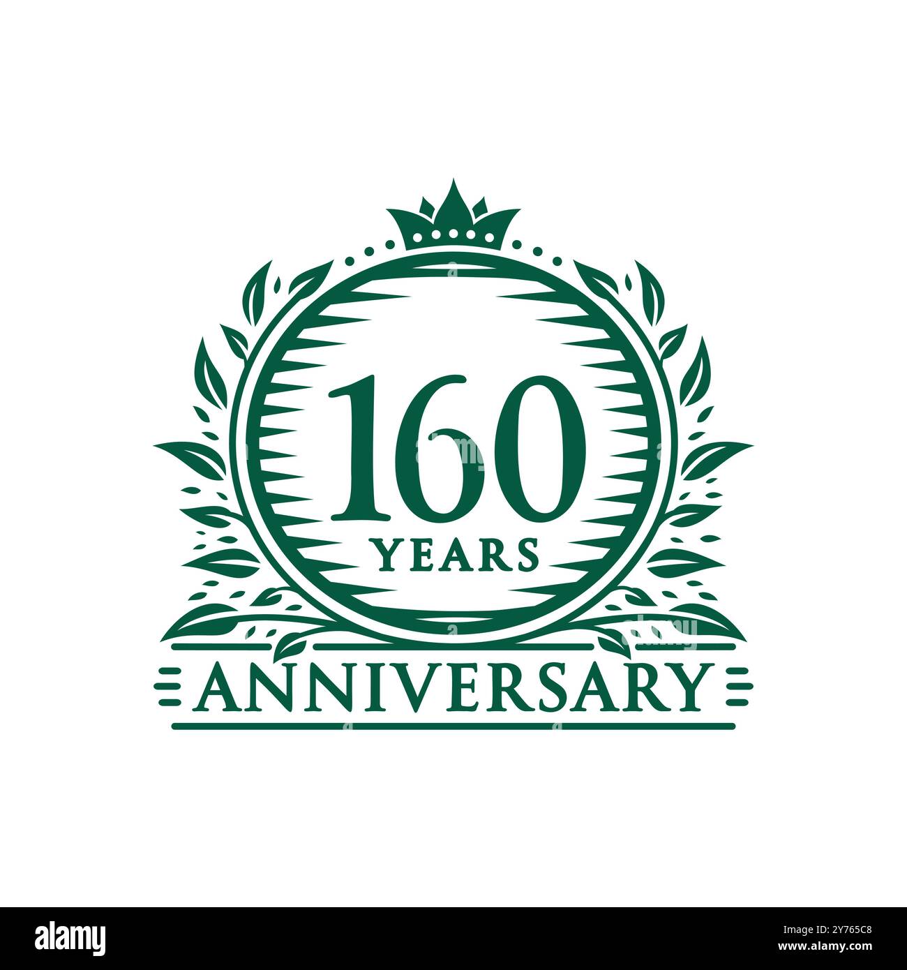 160 years celebrating anniversary design template. 160th anniversary ...
