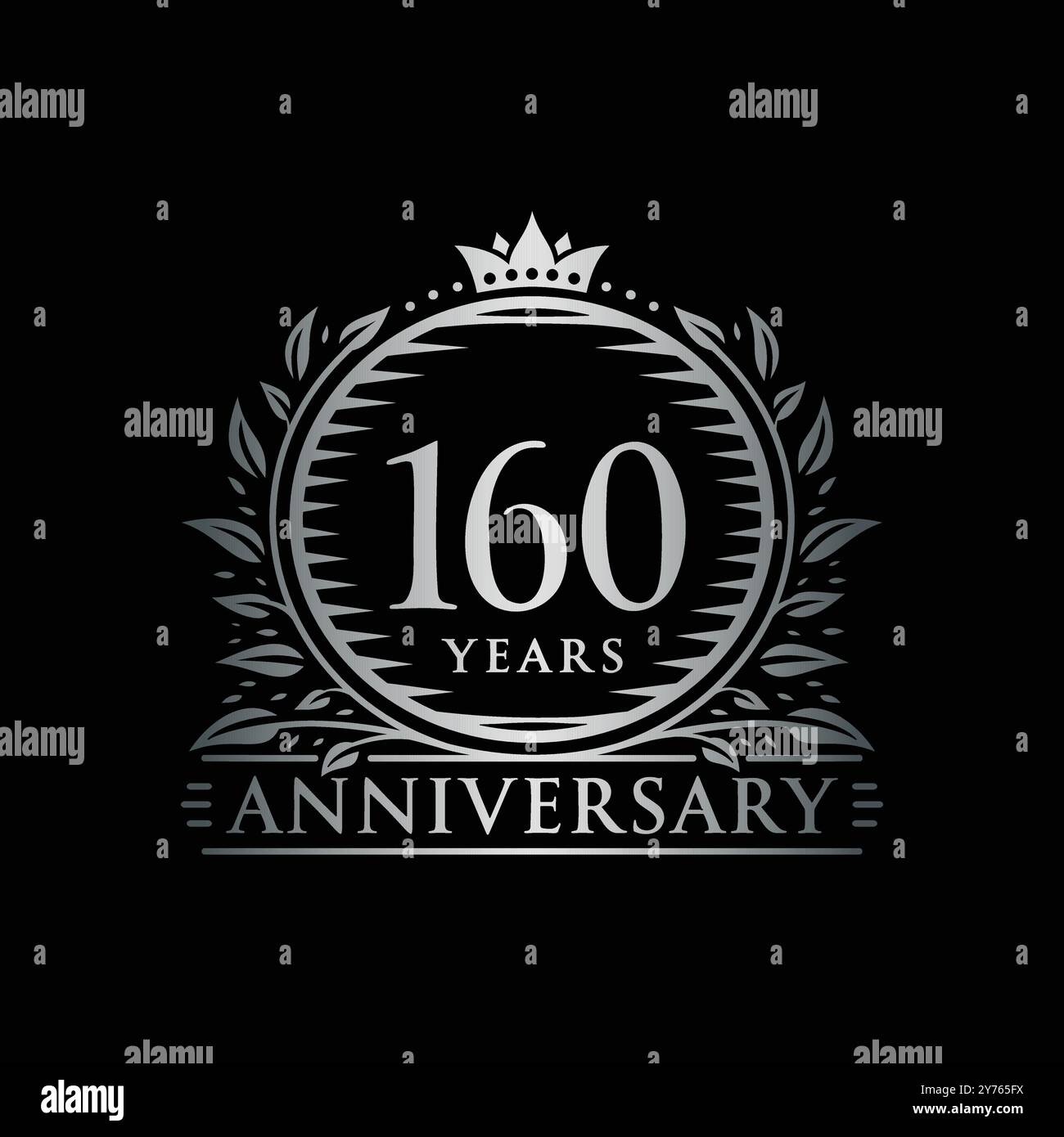 160 years celebrating anniversary design template. 160th anniversary ...