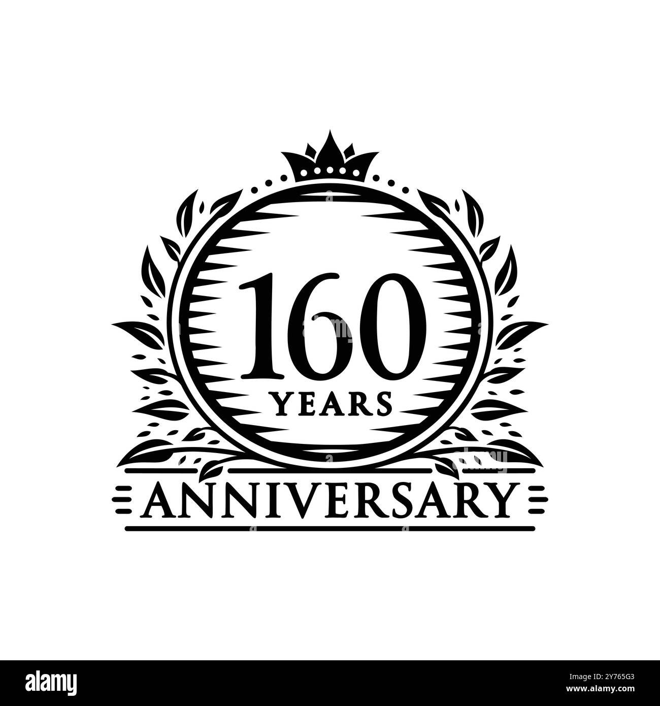 160 years celebrating anniversary design template. 160th anniversary ...