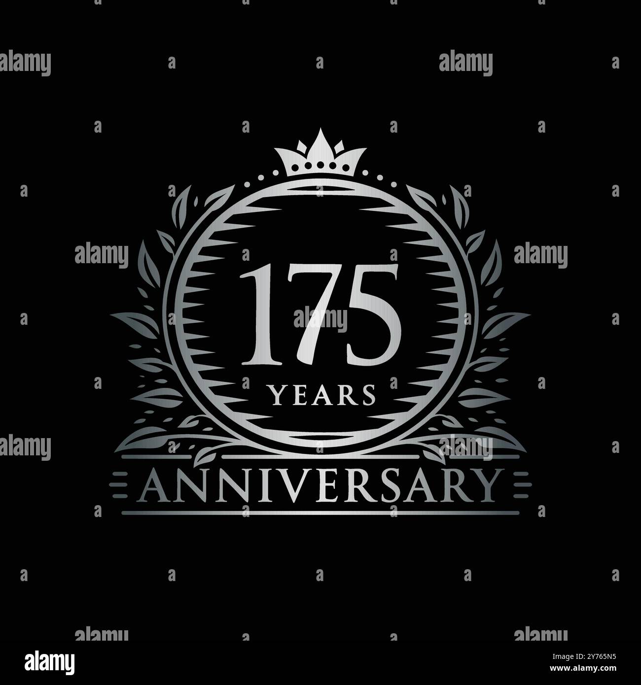 175 years celebrating anniversary design template. 175th anniversary logo. Vector and ...