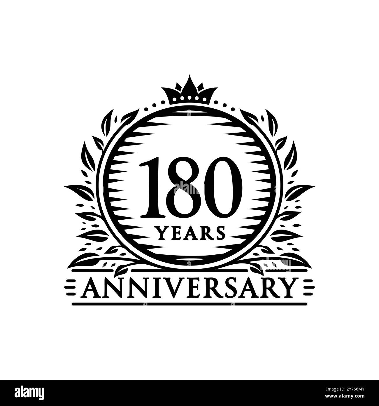 180 years celebrating anniversary design template. 180th anniversary ...