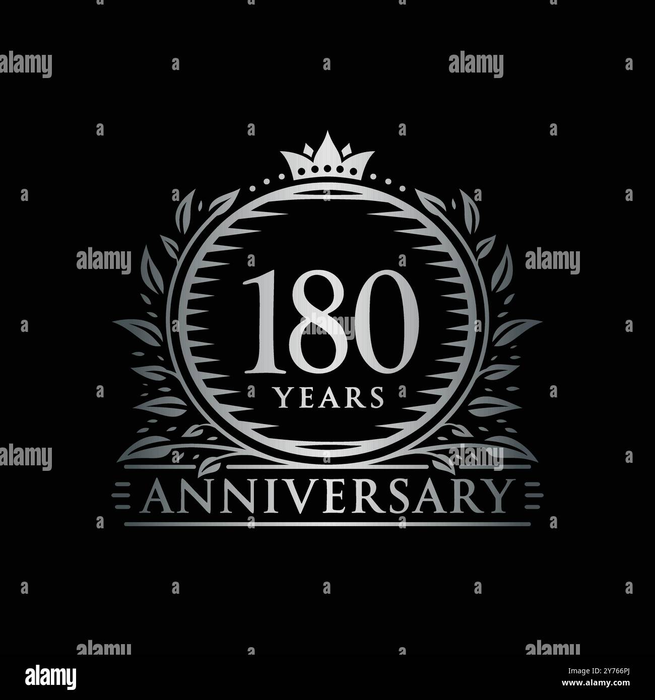 180 years celebrating anniversary design template. 180th anniversary ...