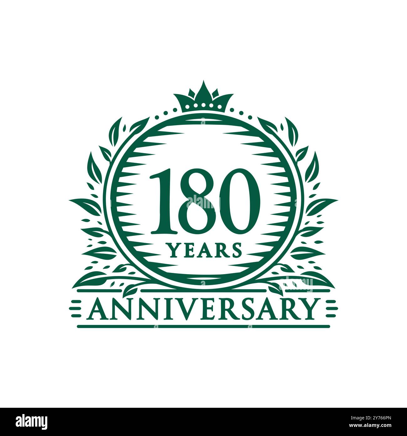 180 years celebrating anniversary design template. 180th anniversary ...