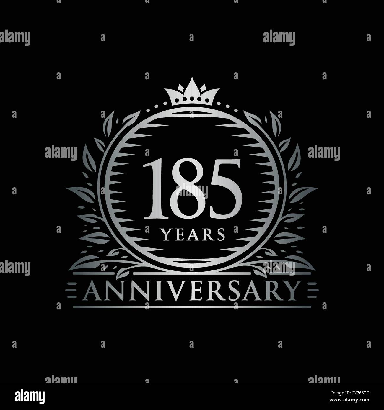 185 years celebrating anniversary design template. 185th anniversary ...