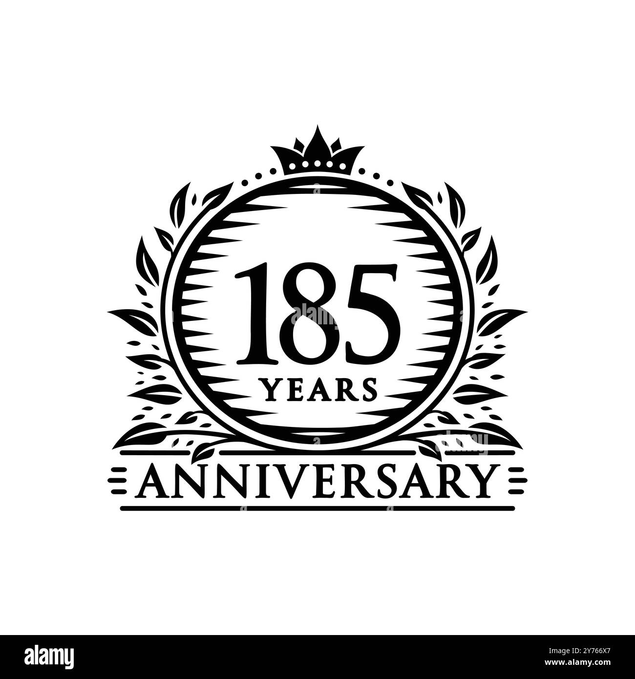 185 years celebrating anniversary design template. 185th anniversary ...