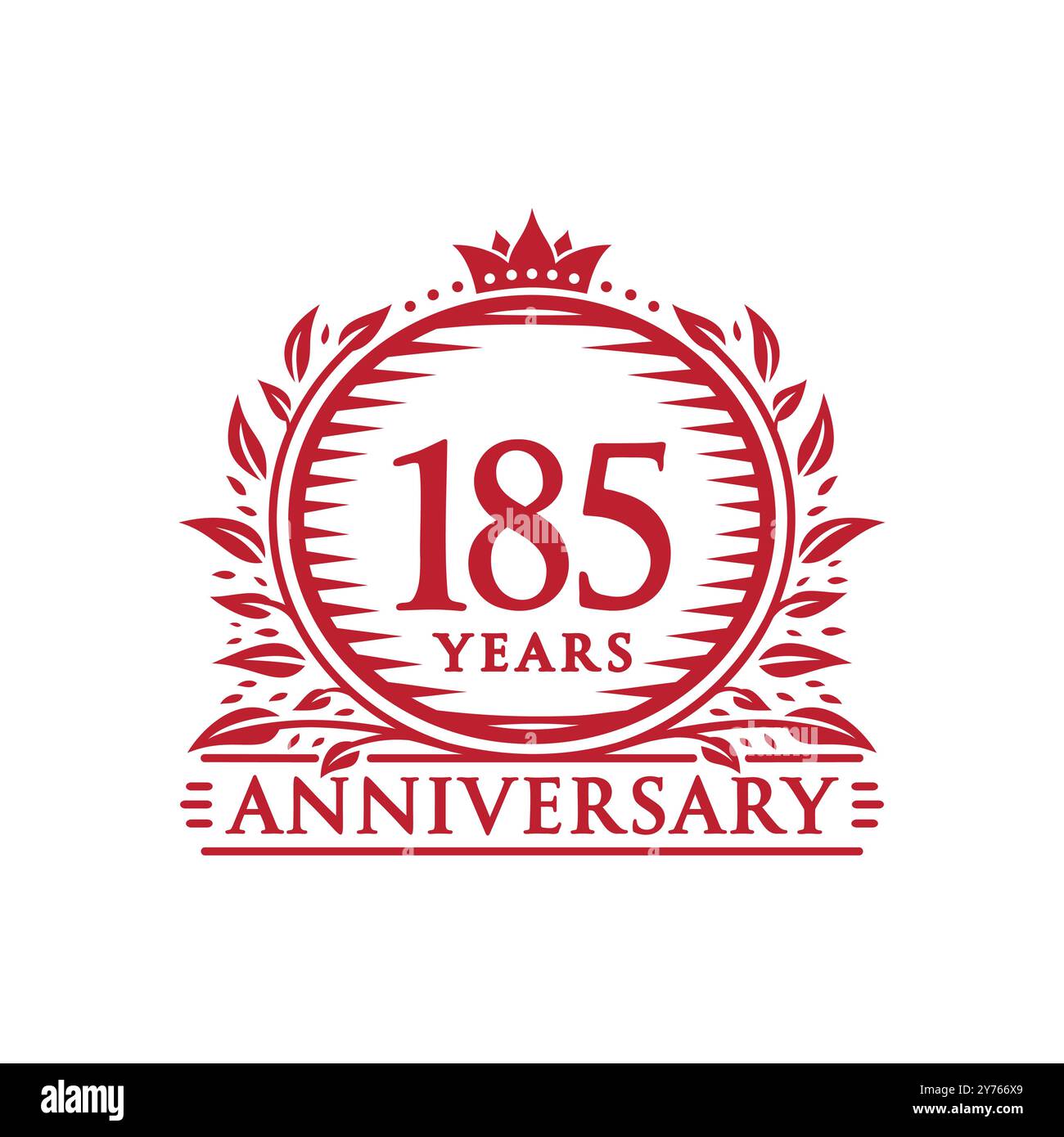 185 years celebrating anniversary design template. 185th anniversary ...