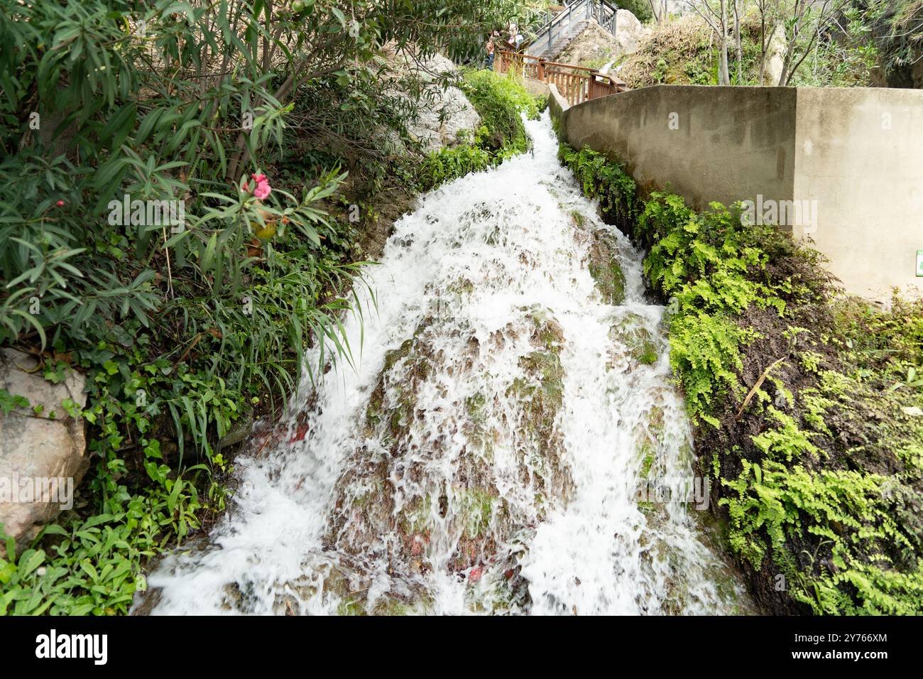 water falls at Algar waterfalls in Spain Stock Photo - Alamy