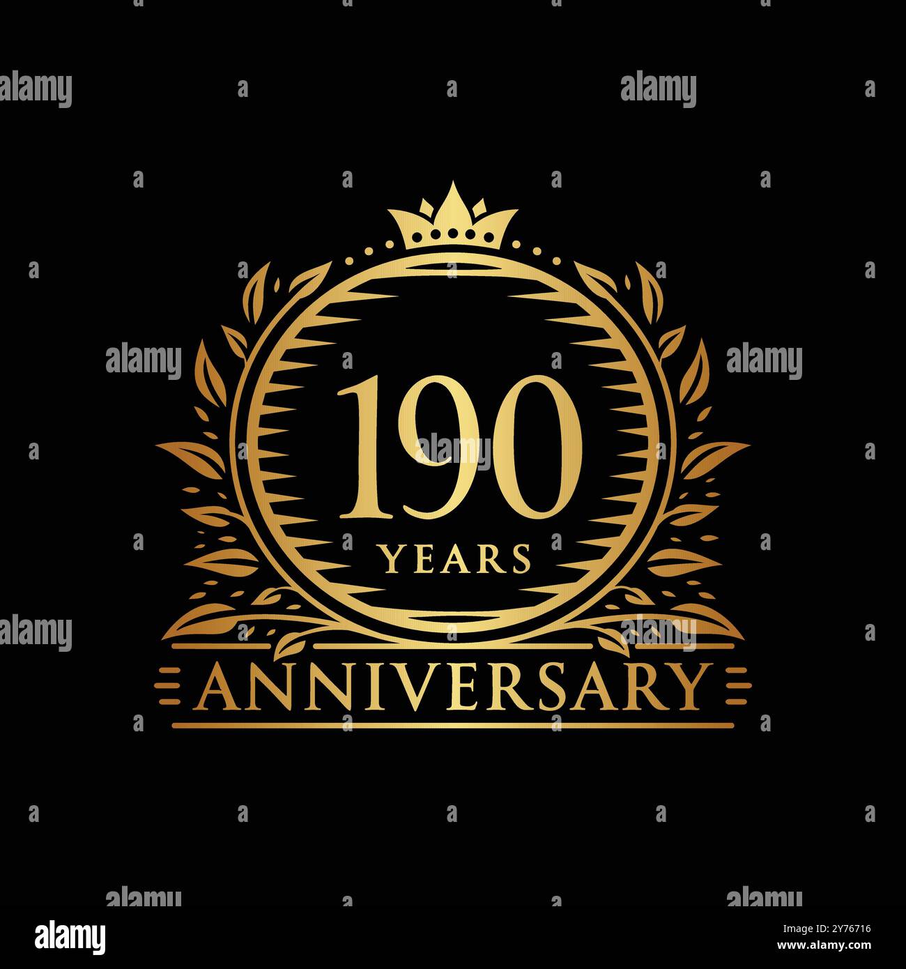 190 years celebrating anniversary design template. 190th anniversary ...