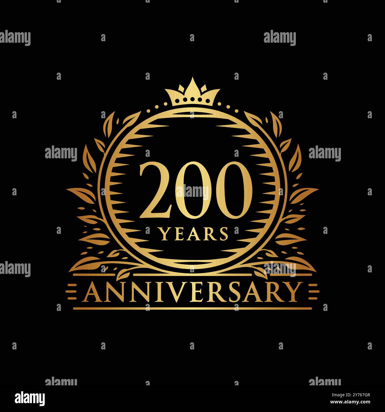 200 years celebrating anniversary design template. 200th anniversary ...