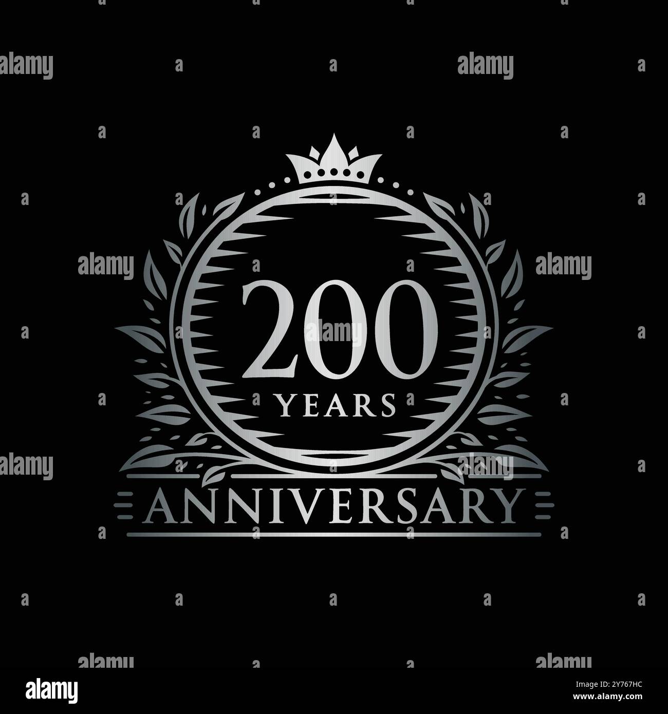 200 years celebrating anniversary design template. 200th anniversary ...