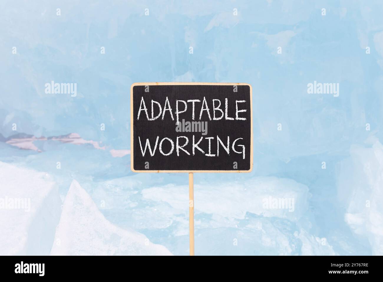 Adaptable working symbol. Concept words Adaptable working on beautiful ...
