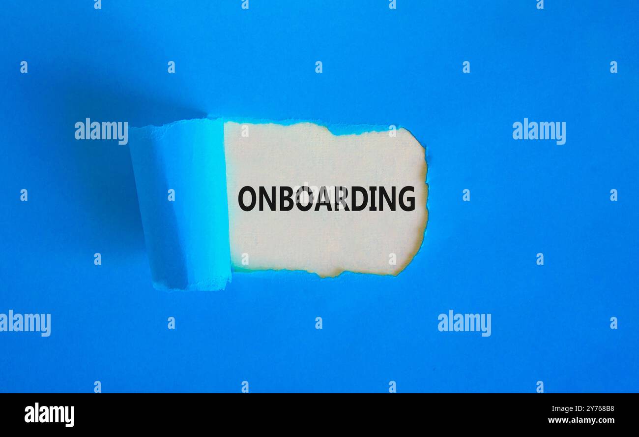 Onboarding success symbol. Concept word Onboarding on beautiful white ...