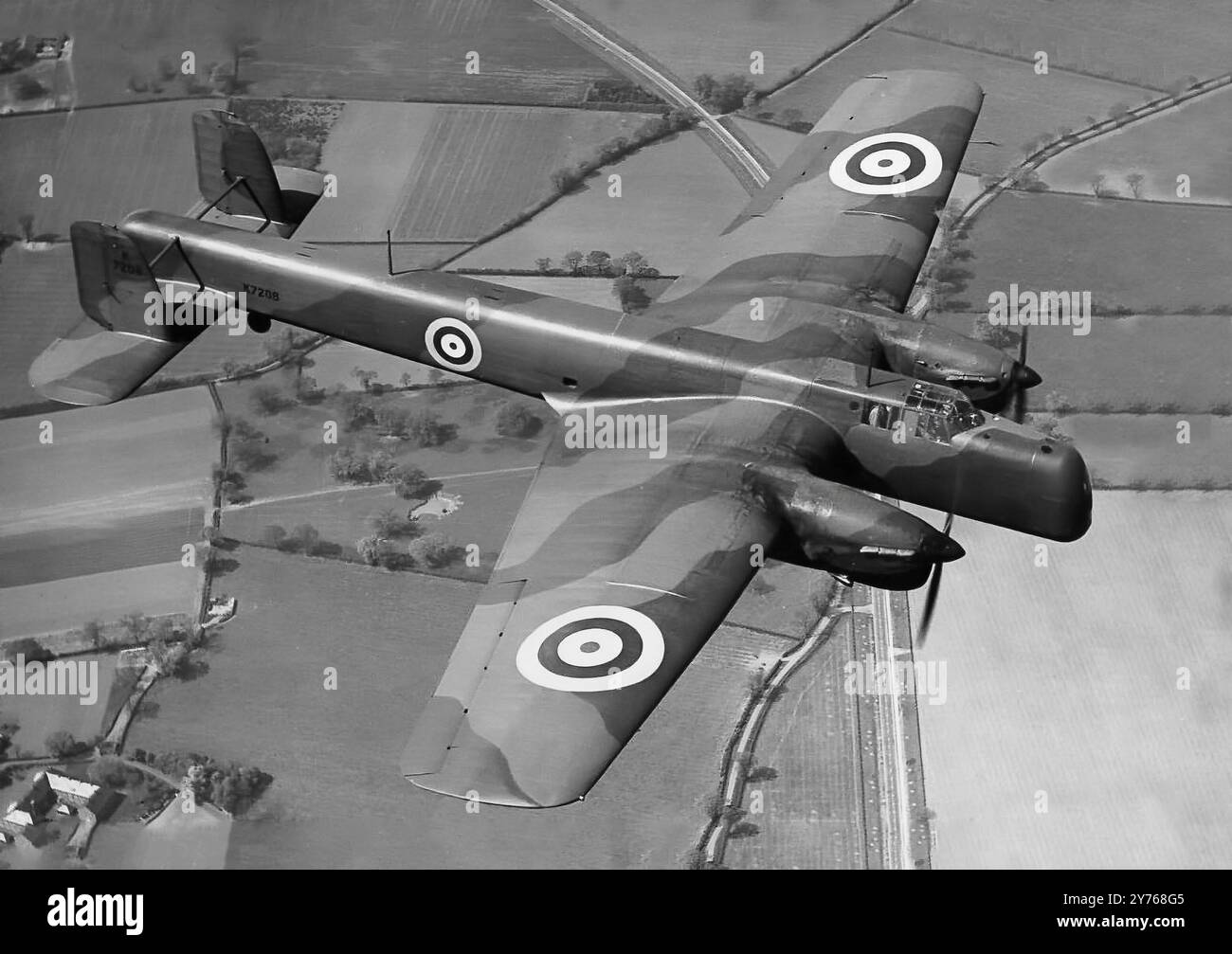 The Armstrong Whitworth A.W.38 Whitley was a British medium bomber ...