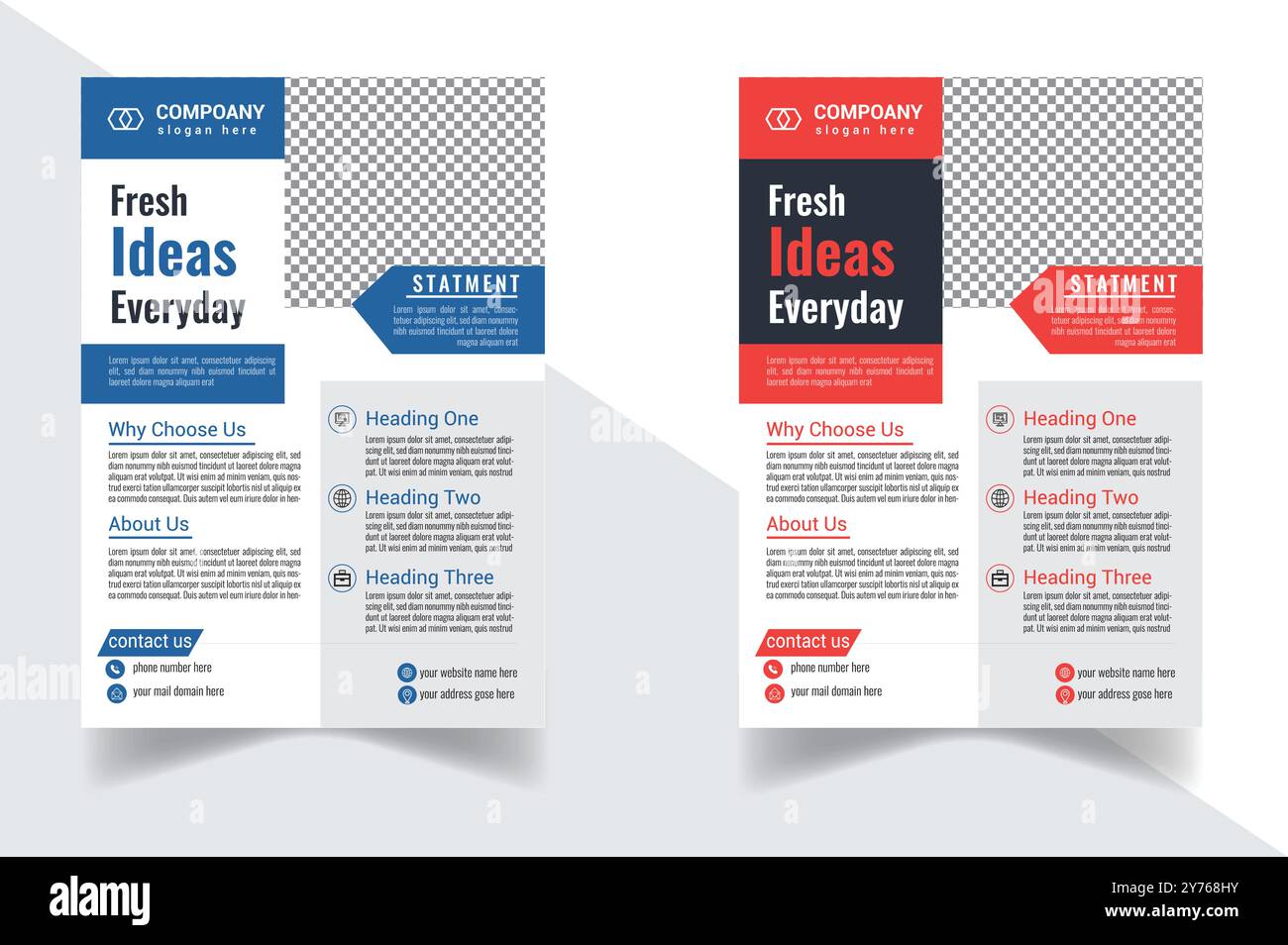 unique business flyer template Stock Vector Image & Art - Alamy