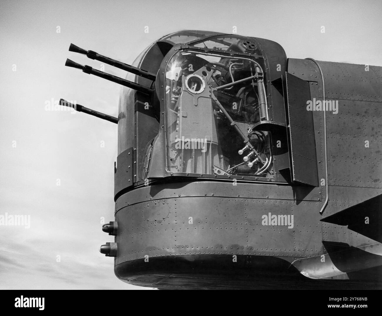 The reat turret of an Armstrong Whitworth A.W.38 Whitley was a British ...