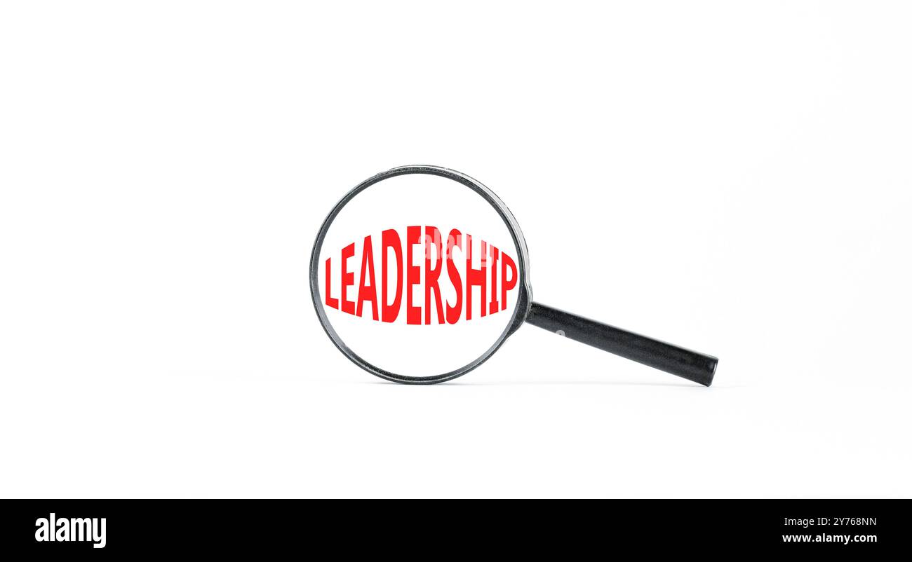 Leadership symbol. Concept word Leadership in beautiful magnifying ...