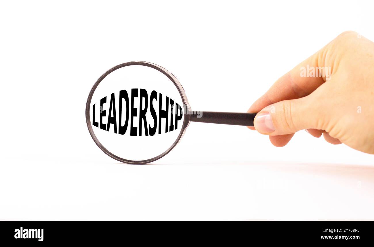 Leadership symbol. Concept word Leadership in beautiful magnifying ...
