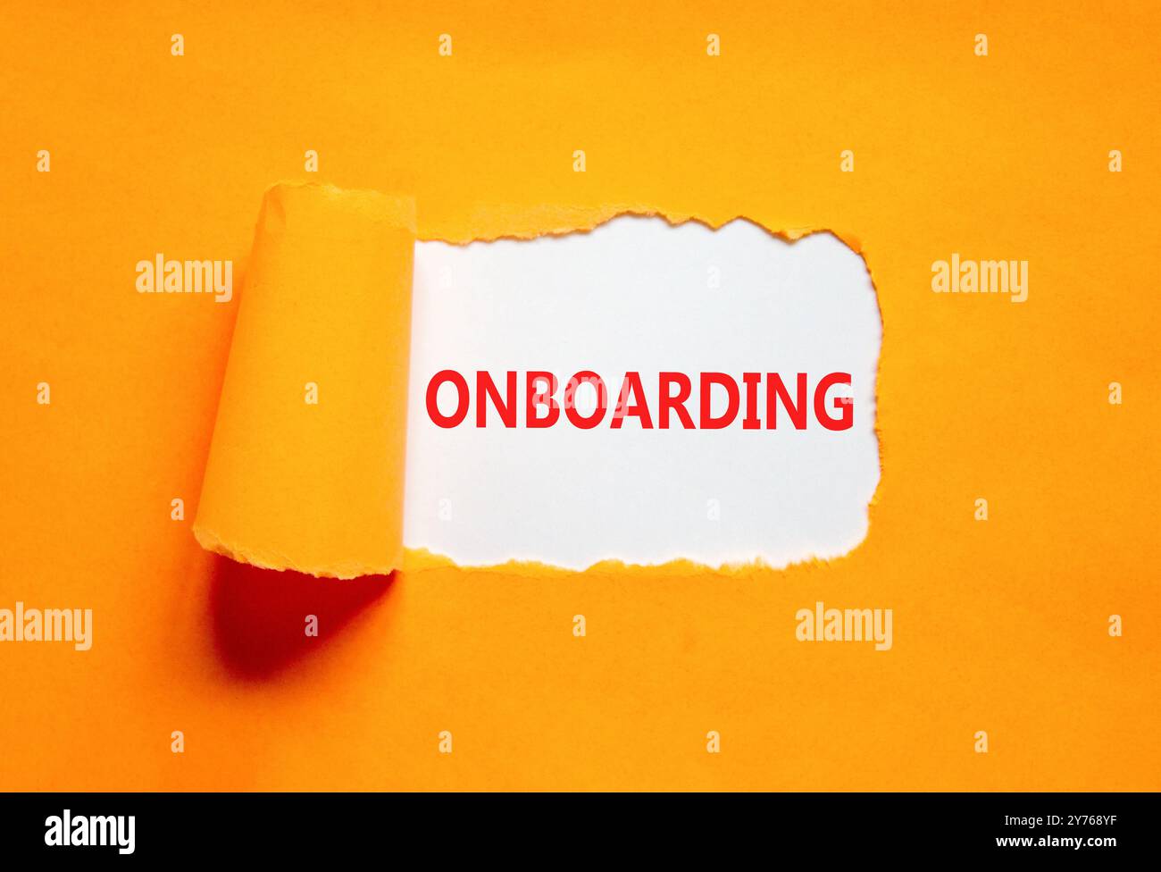 Onboarding success symbol. Concept word Onboarding on beautiful white ...