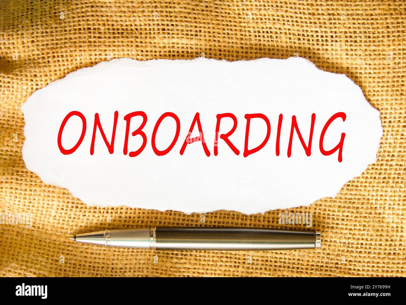 Onboarding success symbol. Concept word Onboarding on beautiful white ...