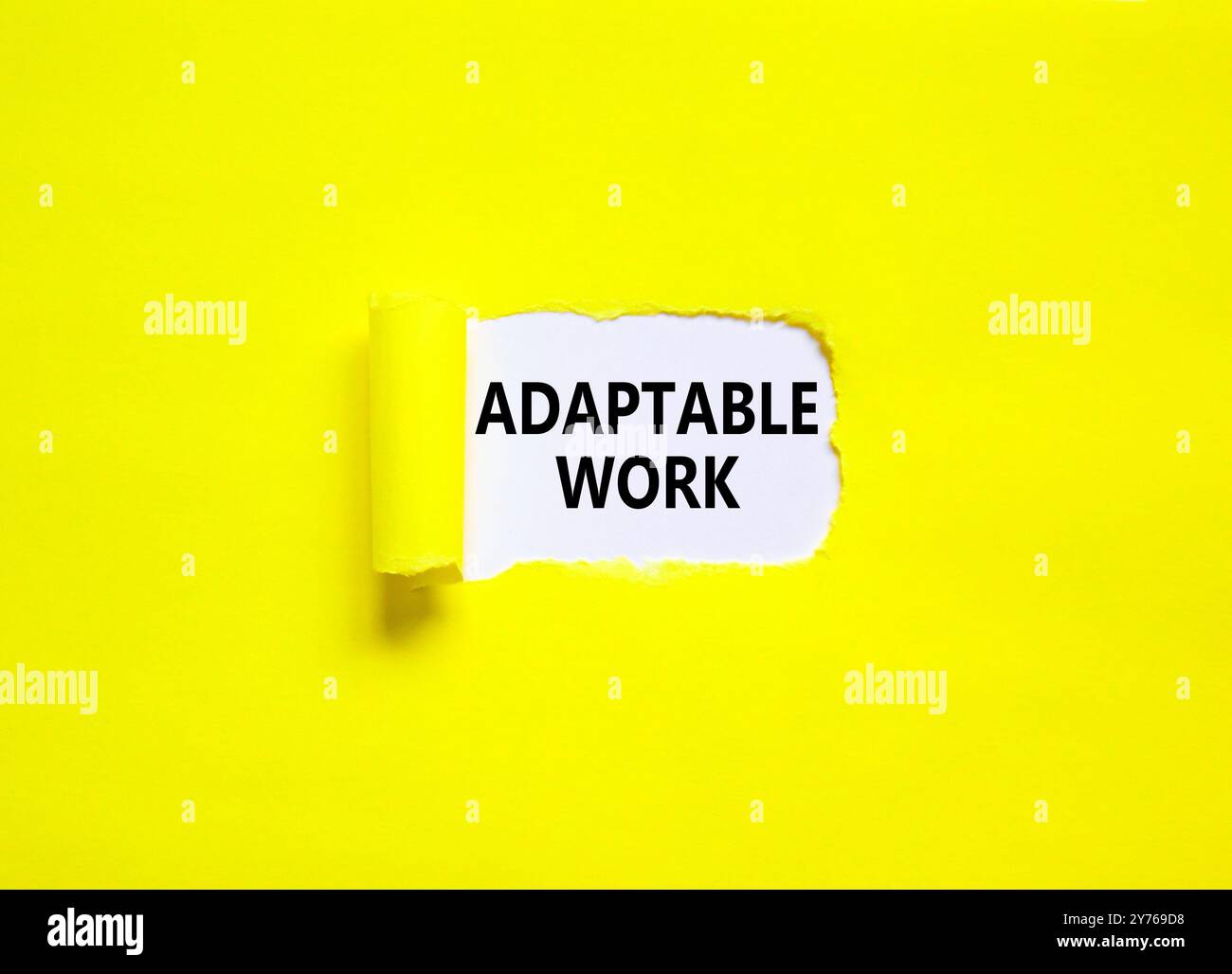 Adaptable work symbol. Concept words Adaptable work on beautiful white ...