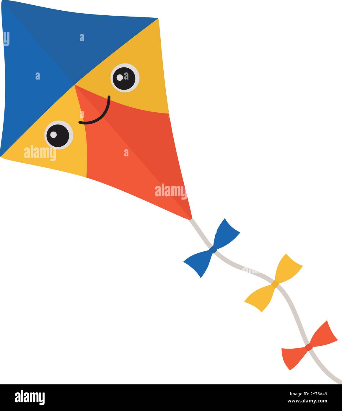 Cute kite with smiling face Stock Vector Image & Art - Alamy