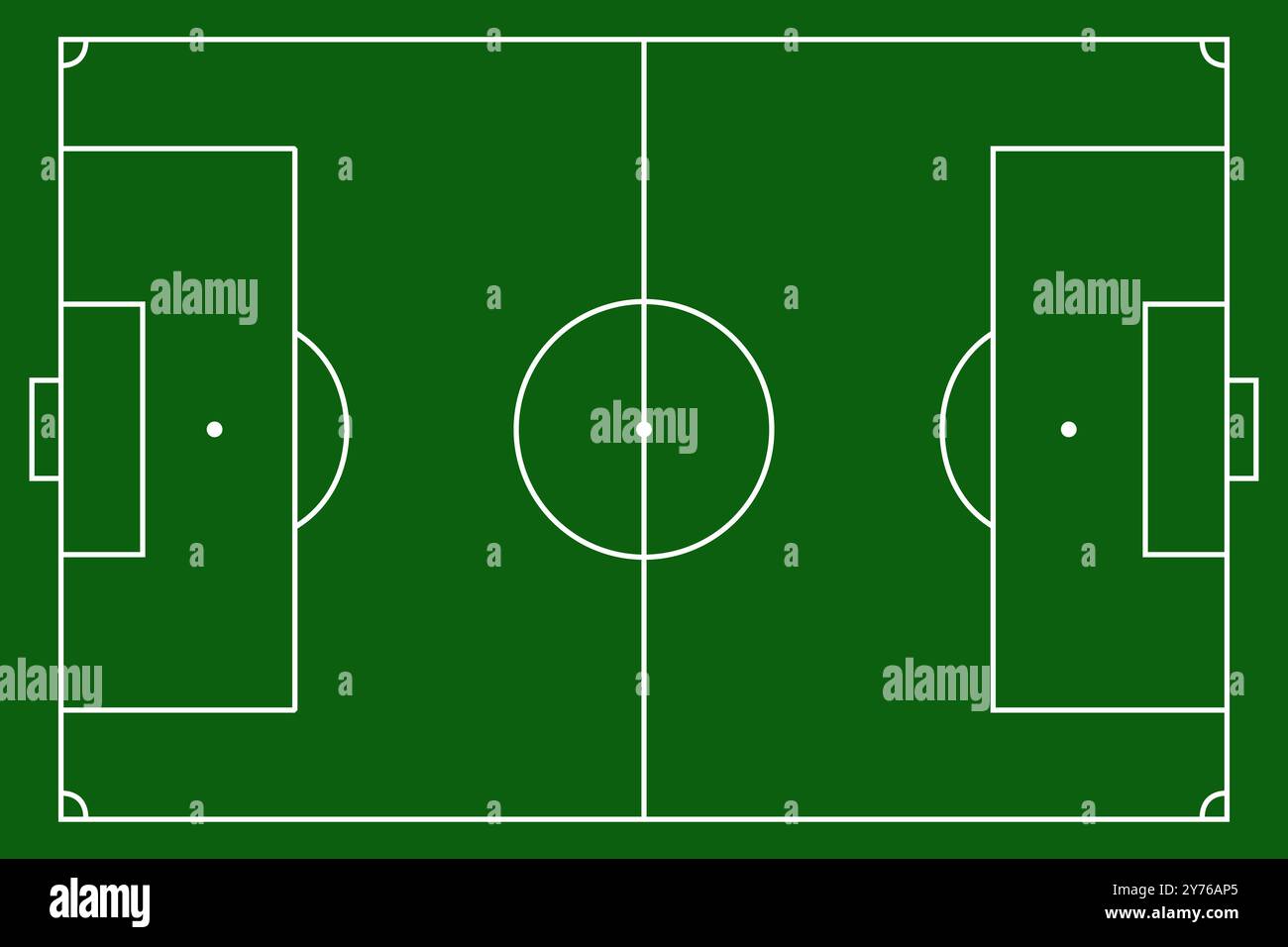 Football soccer field vector illustration. Coach table for tactic ...