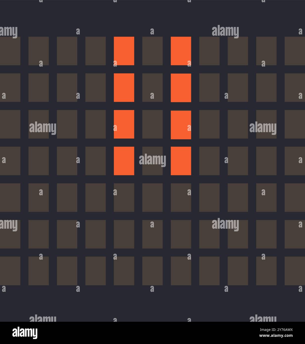 Letter Symbol Quotation Mark Led orange color and a dark background ...