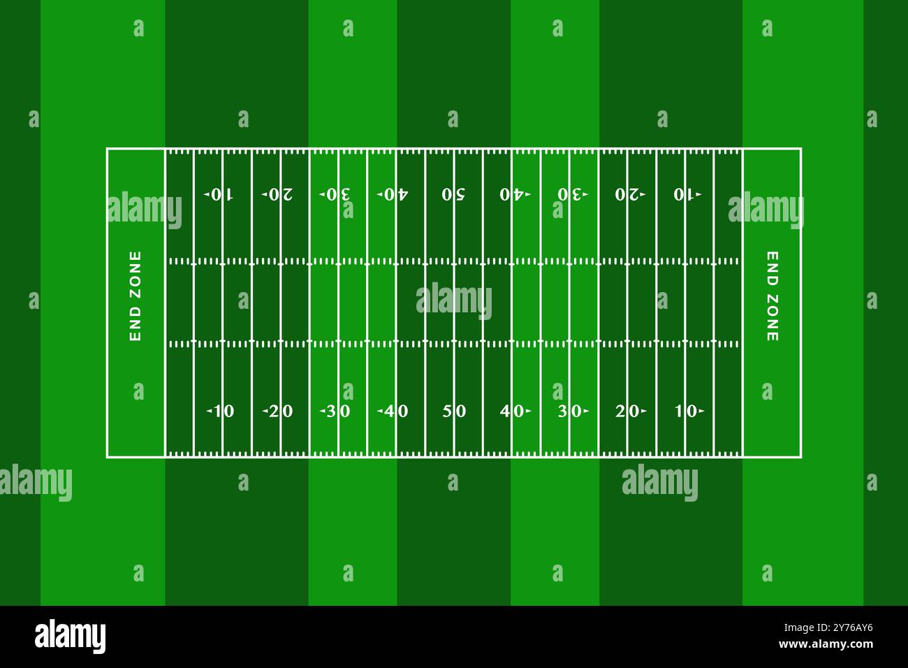 American football field layout dimensions vector illustration Stock ...