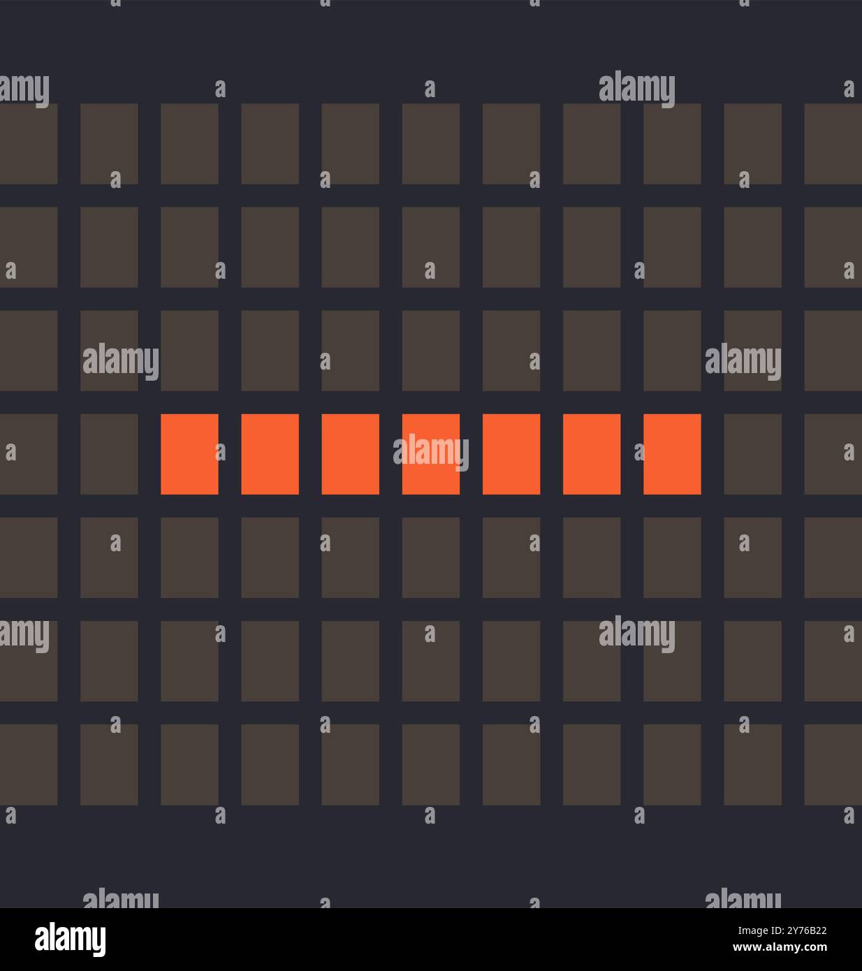 Letter Symbol Minus Led orange color and a dark background, Vector ...