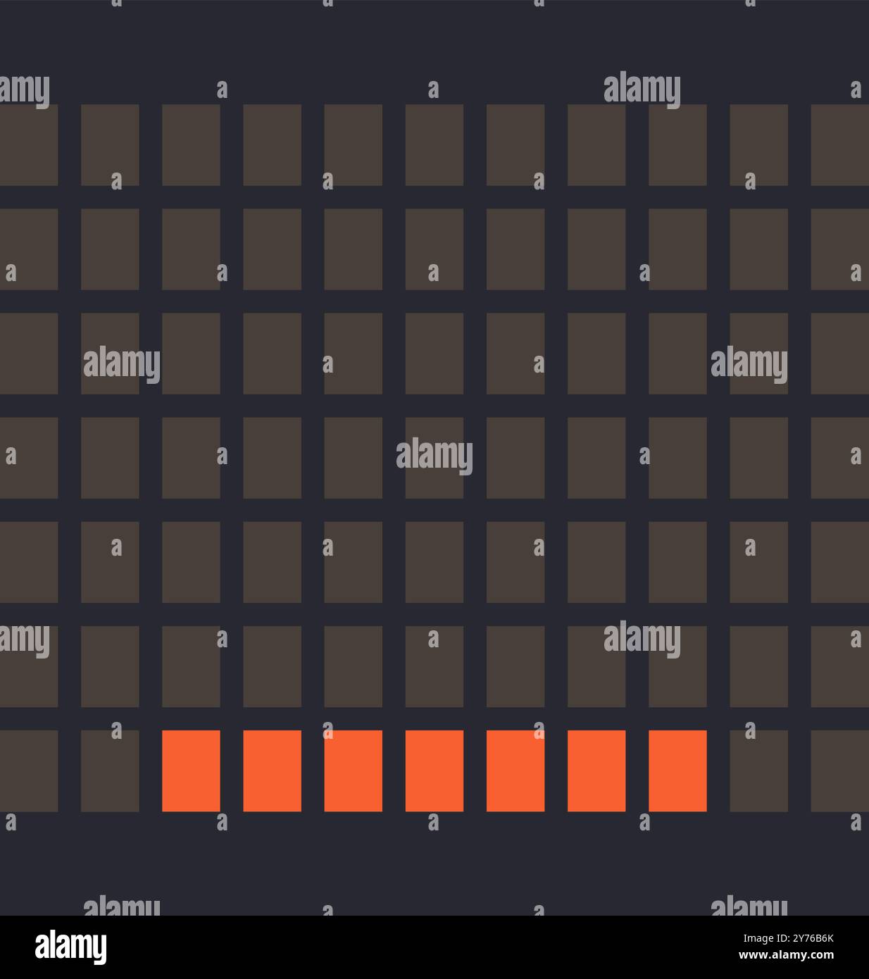 Letter Symbol Underscore Led orange color and a dark background, Vector ...