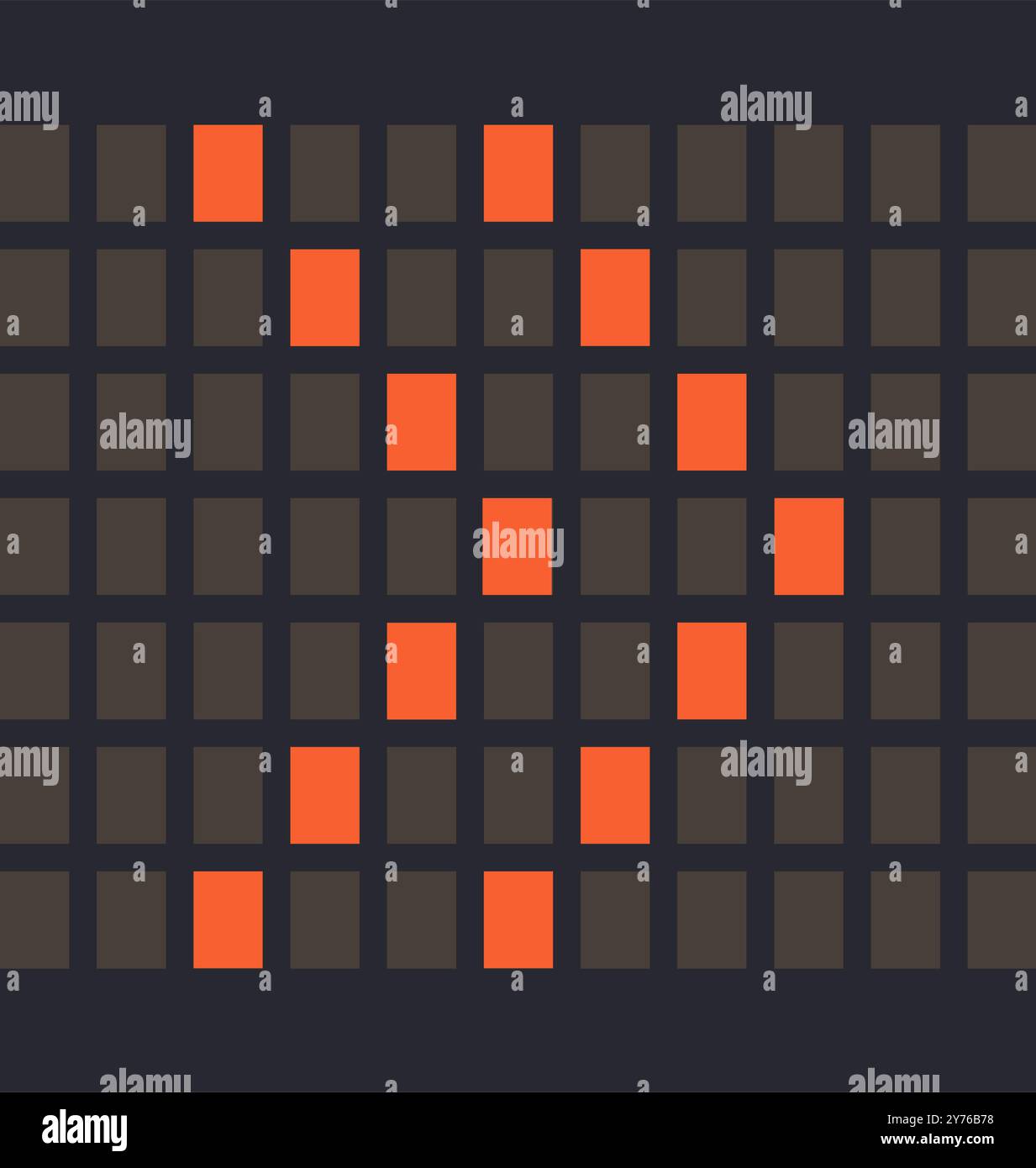 Letter Symbol Right Shift Led orange color and a dark background ...