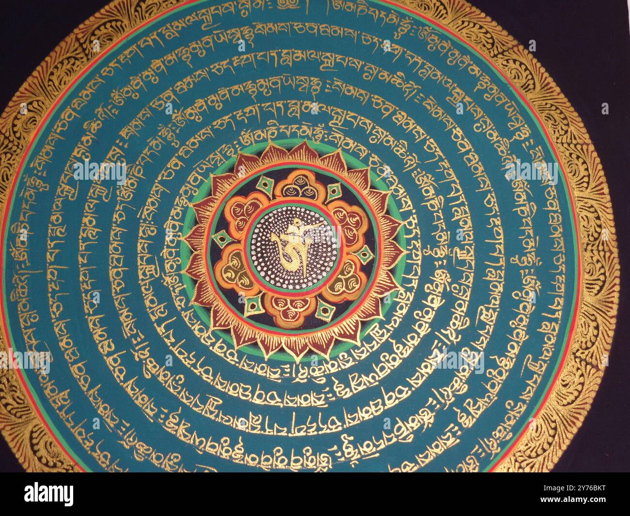 Thangka Painting in Tibetan Buddhism Stock Photo - Alamy