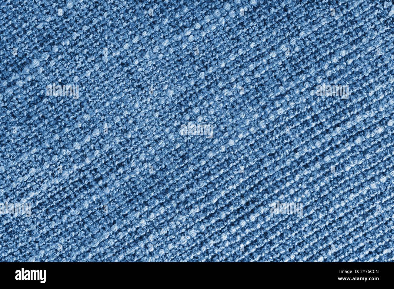 Jacquard diagonal woven coarse weave texture upholstery blue fabric ...