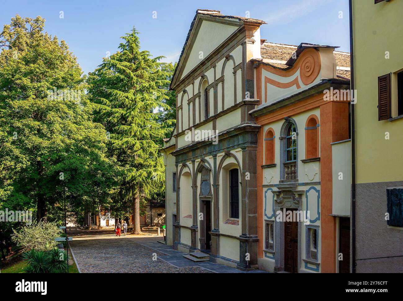 Italy Piedmont Orta Sacred Mount of Orta - Chapel XX Stock Photo - Alamy