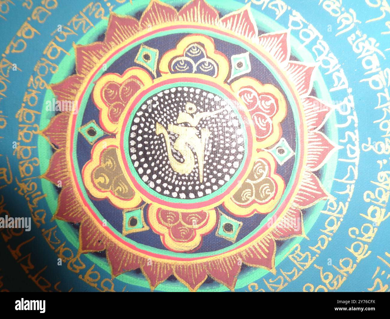 Thangka Painting in Tibetan Buddhism Stock Photo - Alamy