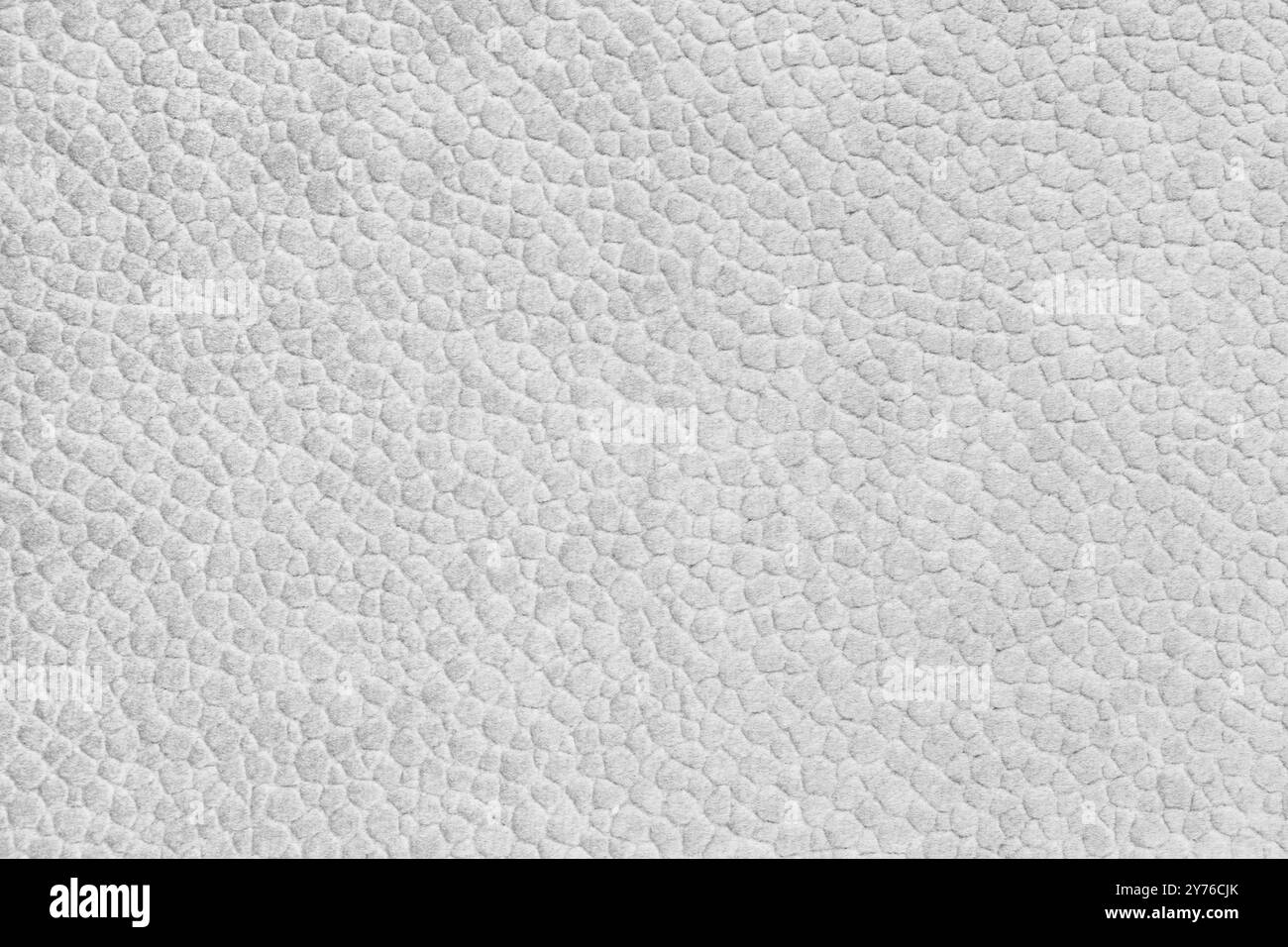 Velours white fabric with with embossed pattern like leather structure ...