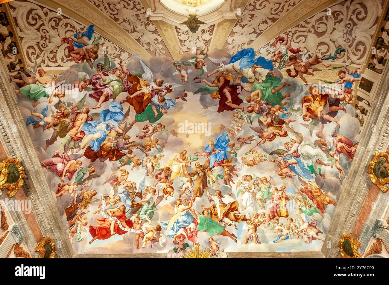 Italy Piedmont Sacred Mount of Orta Chapel XX the canonization of Saint ...